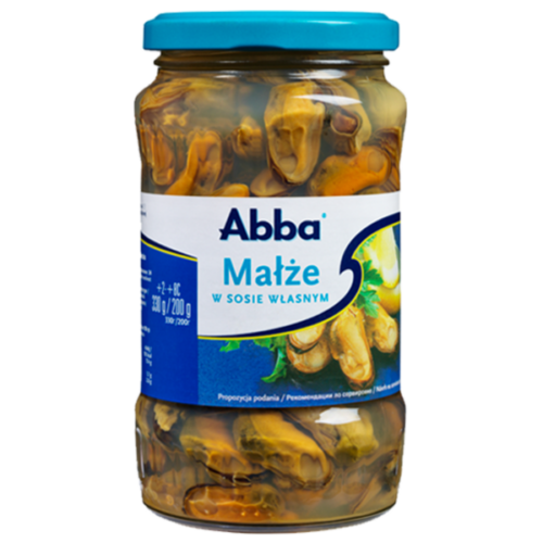 MUSSELS IN BRINE, 330 G - Abba Seafood
