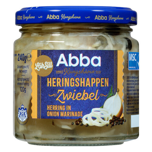 HERRING IN ONION MARINADE, 240 G - Abba Seafood